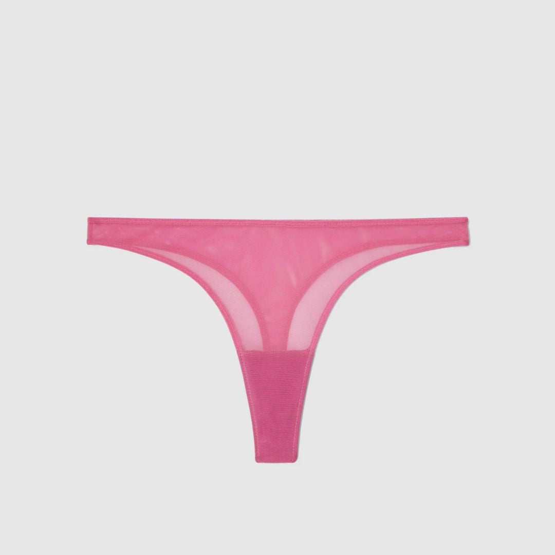 Mesh Thong - Candy Pink – LINGER Boutique, LLC